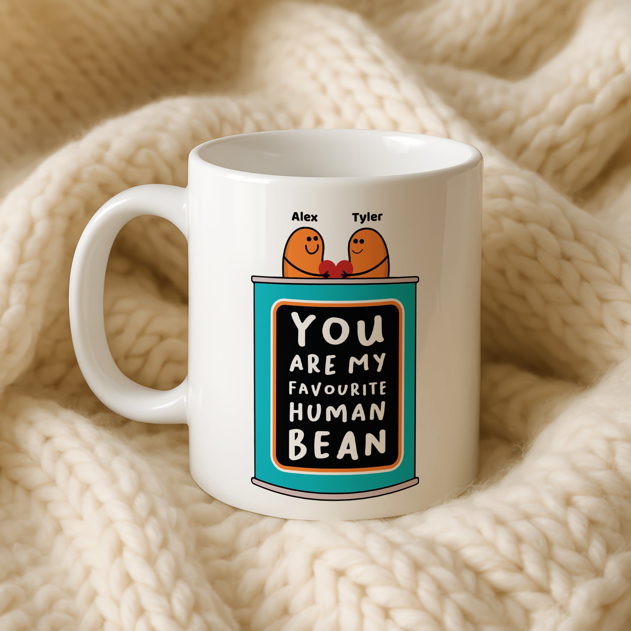 Personalised Favourite Human Bean Mug | Cute Couple Gift