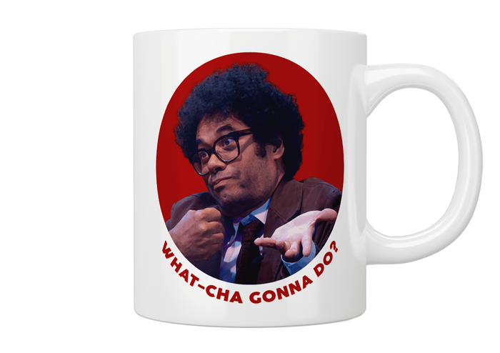 Richard Ayoade "What-Cha Gonna Do?" Mug